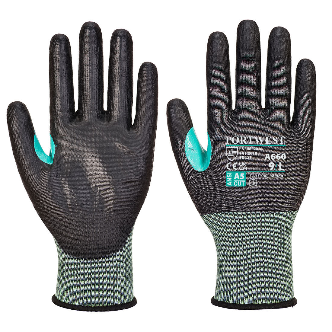 Portwest A660 CS Cut E18 PU Gloves | OAKEYS Safety Ltd