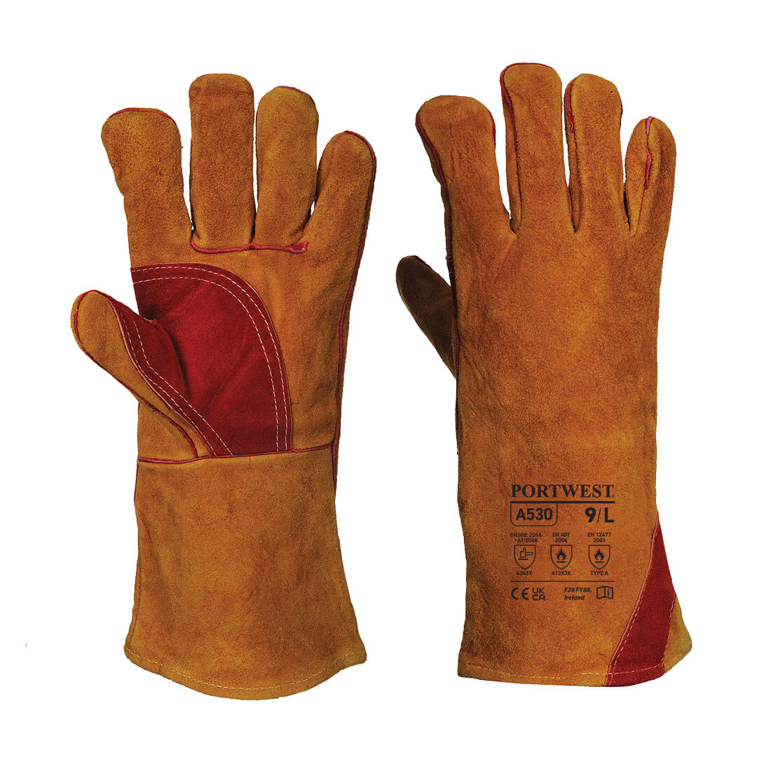 Portwest A530 Reinforced Welding Gauntlet | OAKEYS Safety Ltd