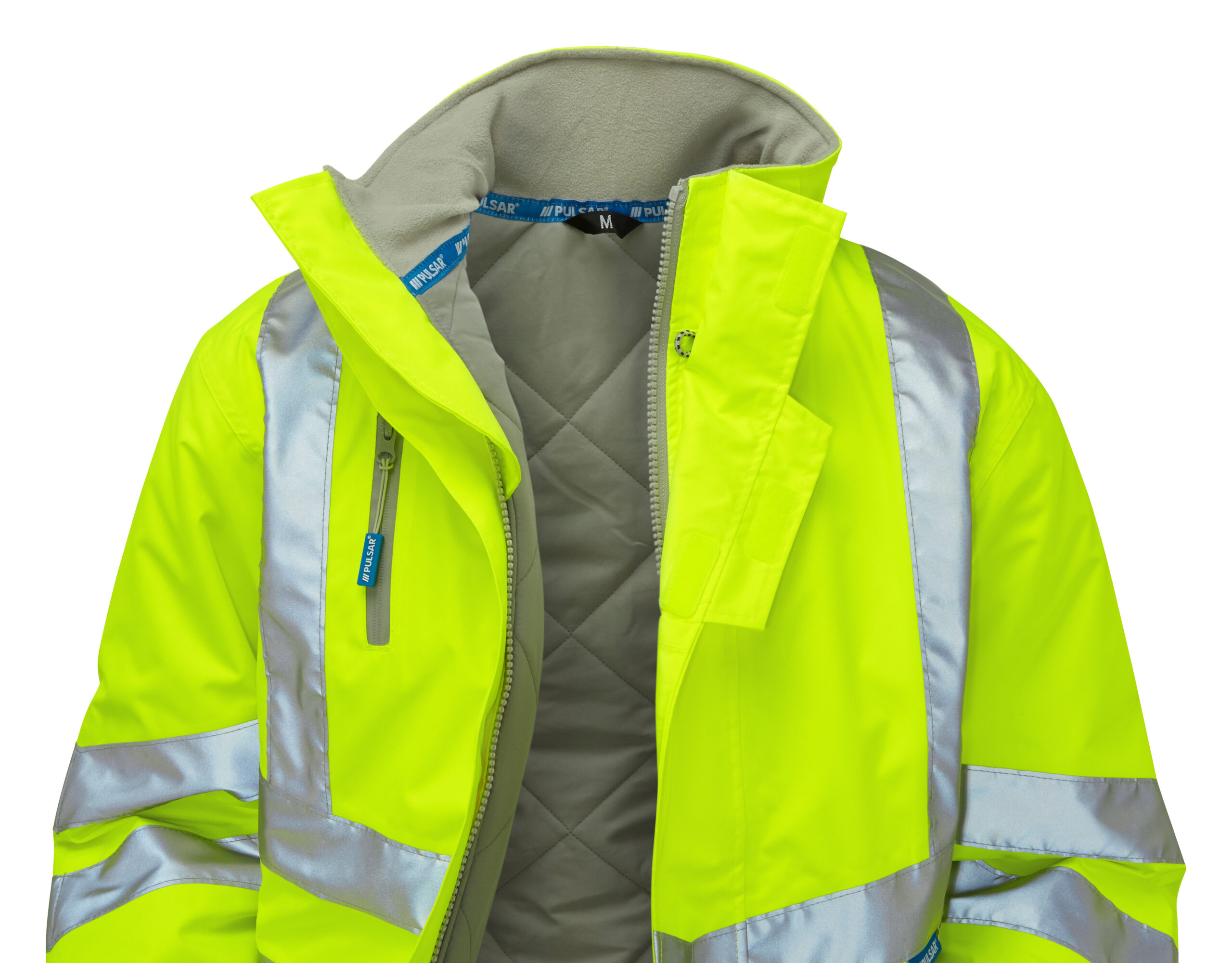 PULSAR P187 PROTECT HV Yellow Padded Storm Coat | OAKEYS Safety Ltd