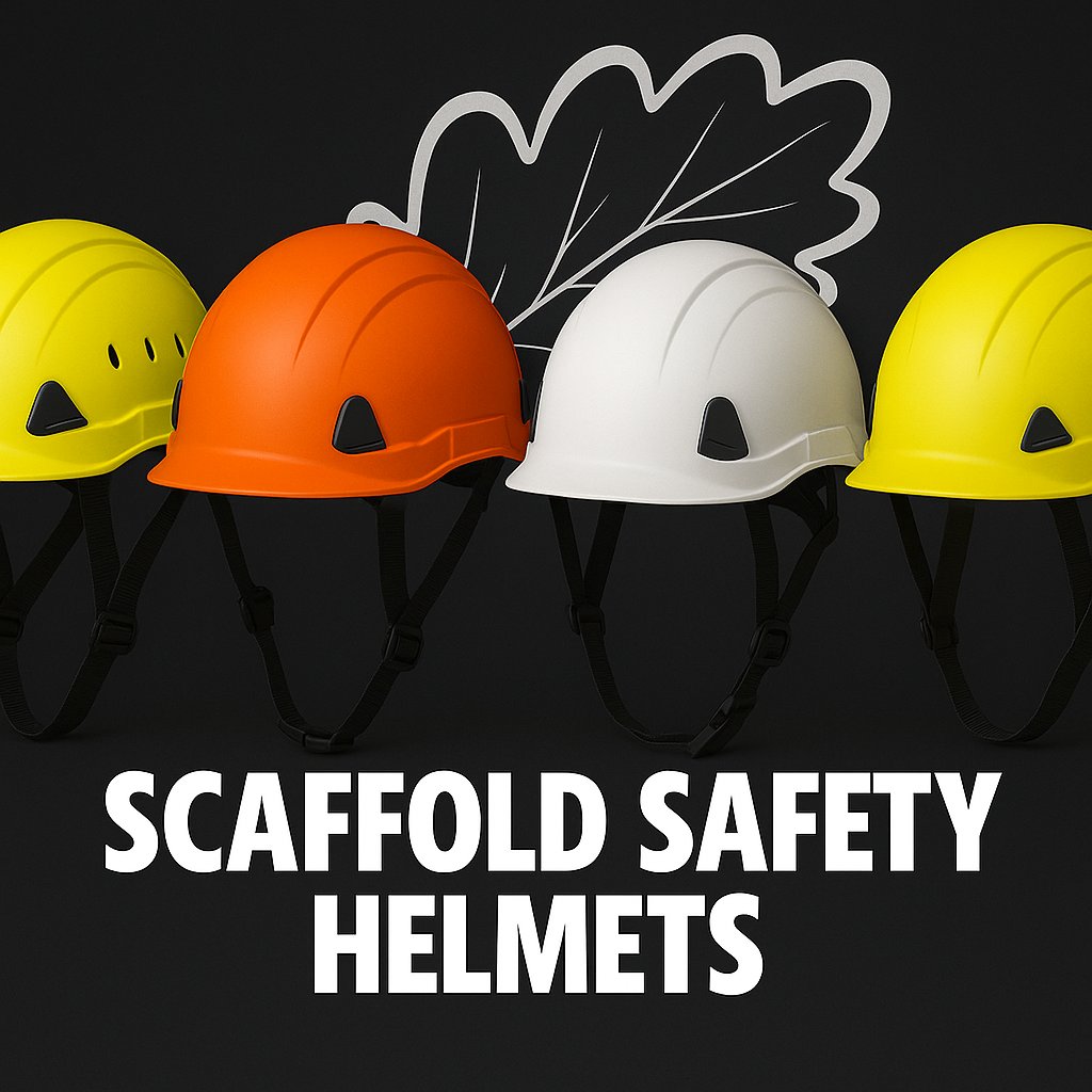 Scaffold Safety Helmets | Chin Strap Hard Hats UK