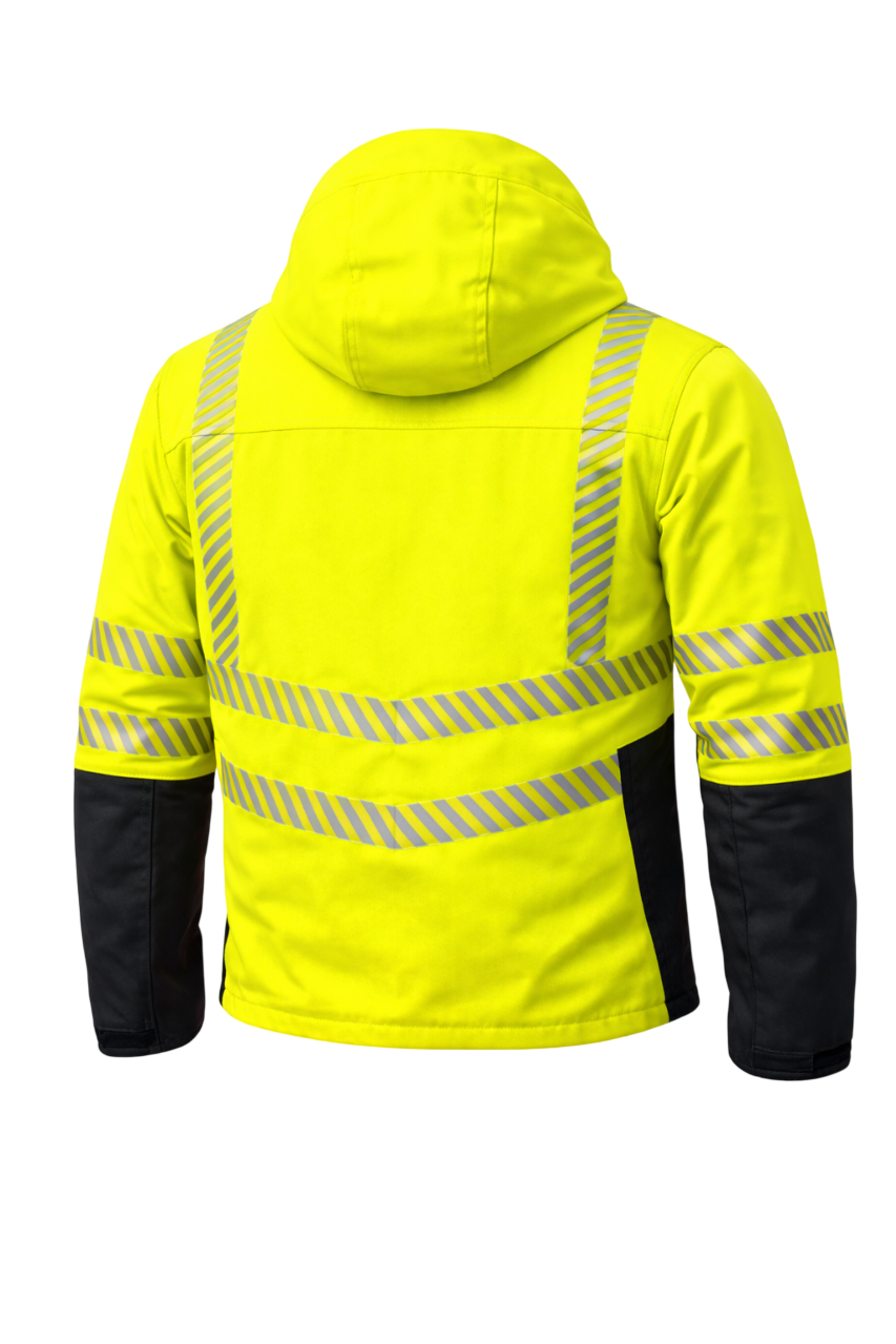 OAKLINE PRO Kimi Hi Vis Jacket in Yellow - Construction Site Ready Workwear